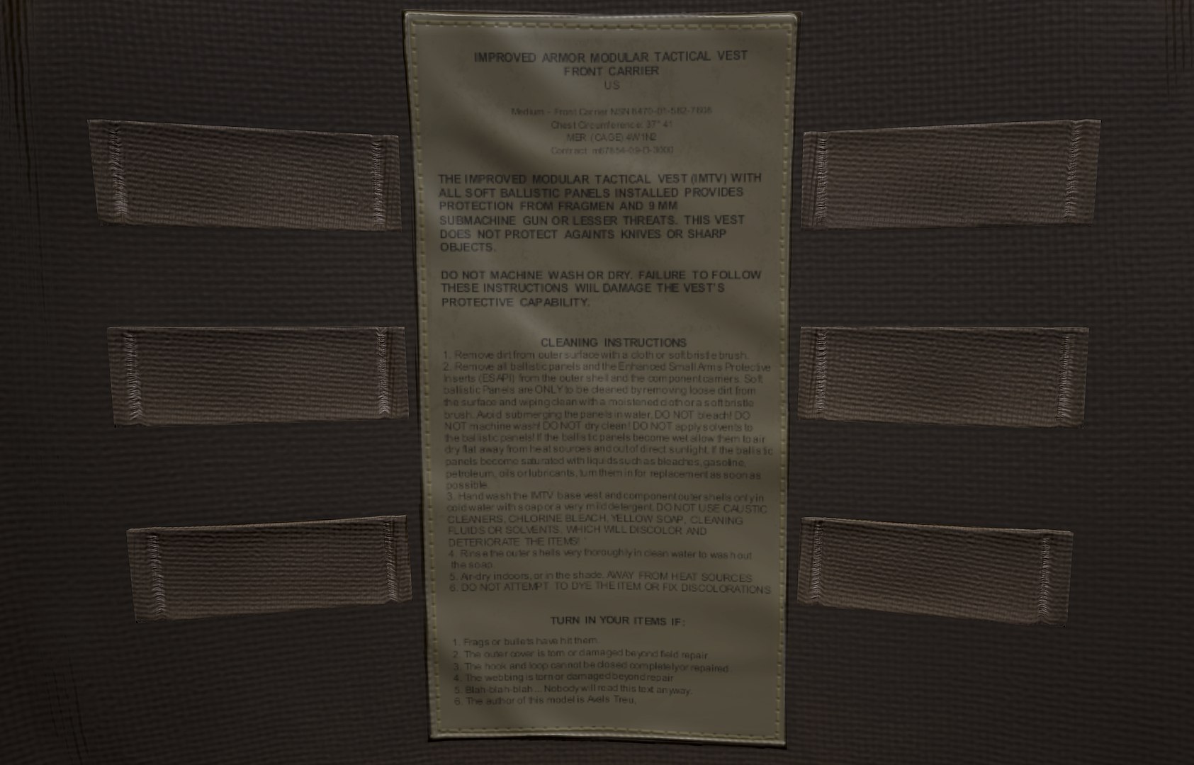 Imtv Modular Tactical 3D Model - TurboSquid 1576706