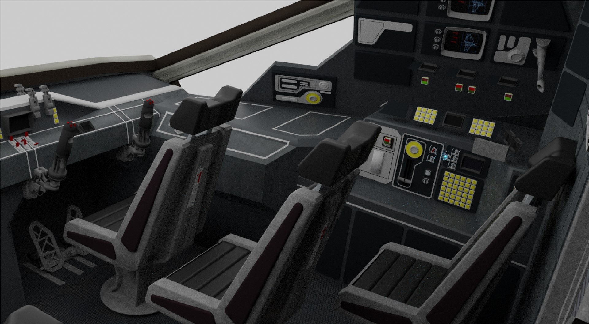 Star Wars Imperial Shuttle With Full Interior 3D Model - TurboSquid 1894343