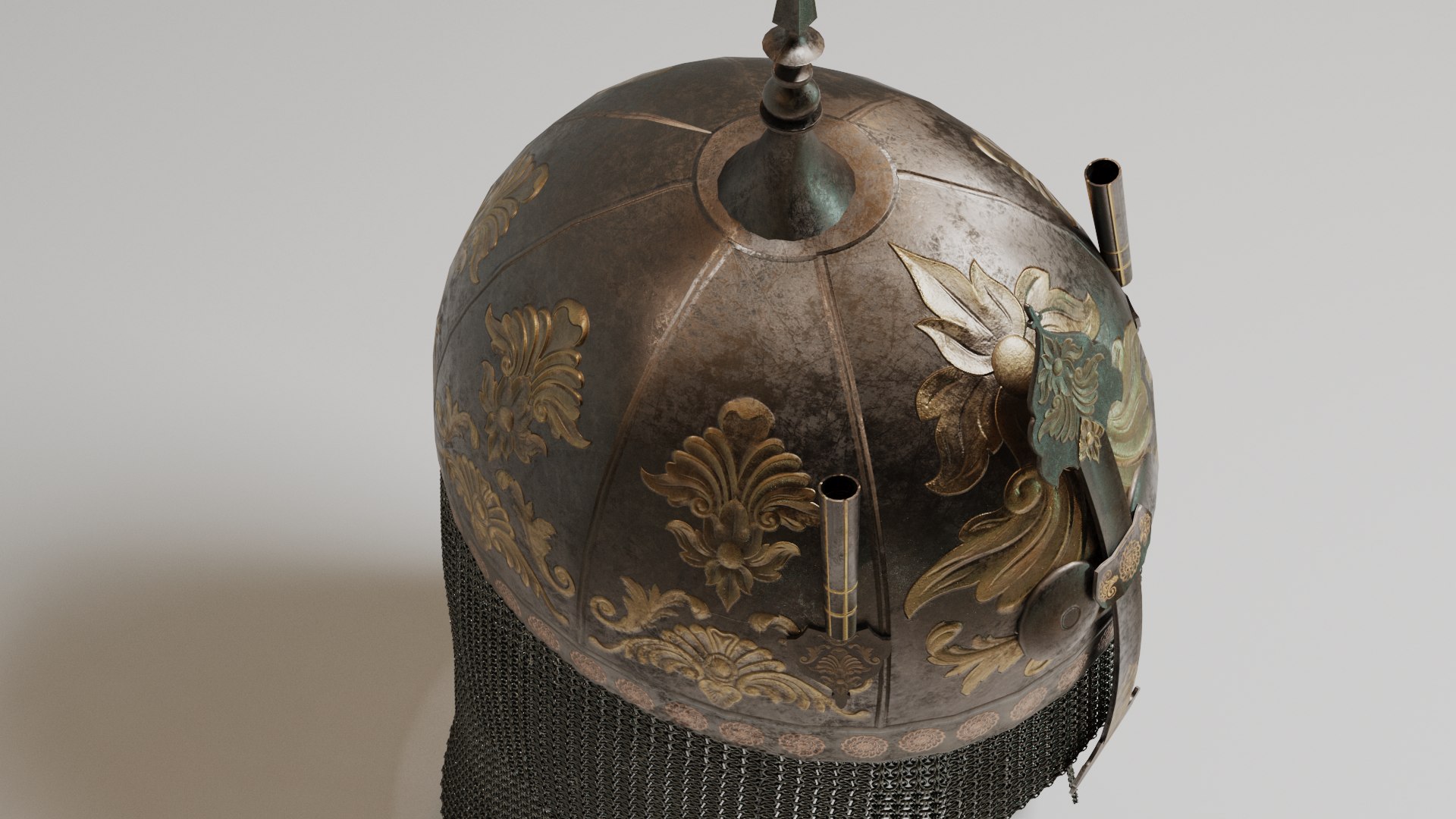 Mughal Metal War Helmet- Regal Defiance 3D Model - TurboSquid 2112802