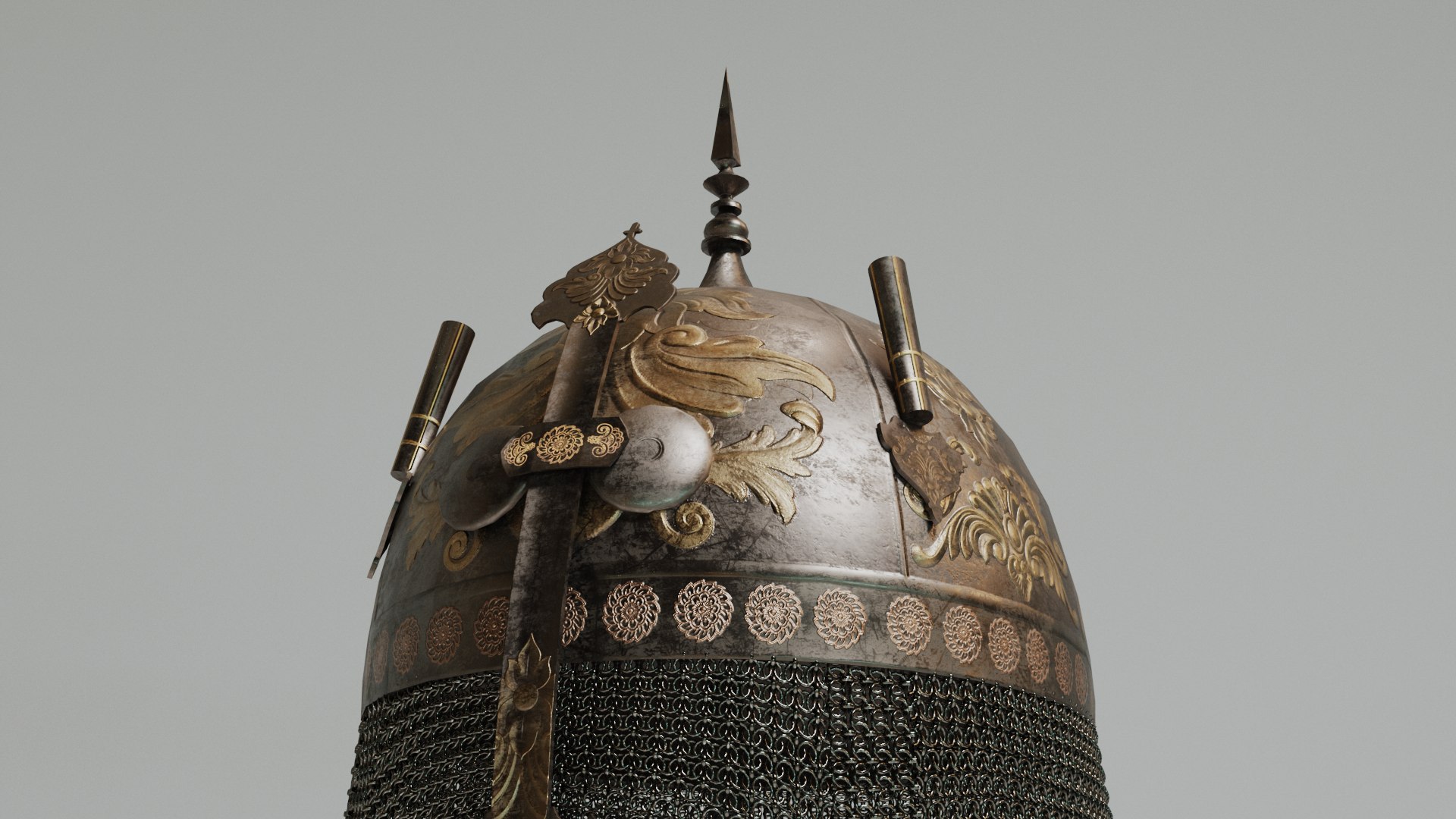 Mughal Metal War Helmet- Regal Defiance 3D Model - TurboSquid 2112802