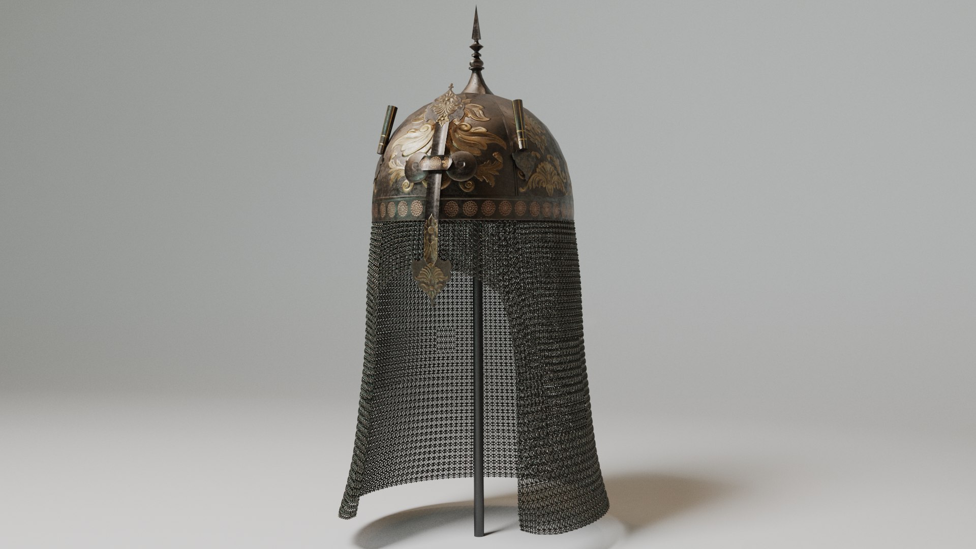 Mughal Metal War Helmet- Regal Defiance 3D Model - TurboSquid 2112802