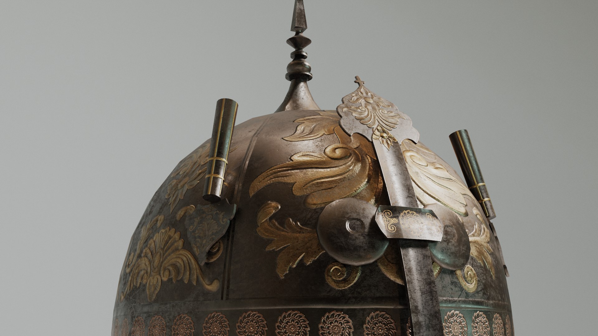 Mughal Metal War Helmet- Regal Defiance 3D Model - TurboSquid 2112802