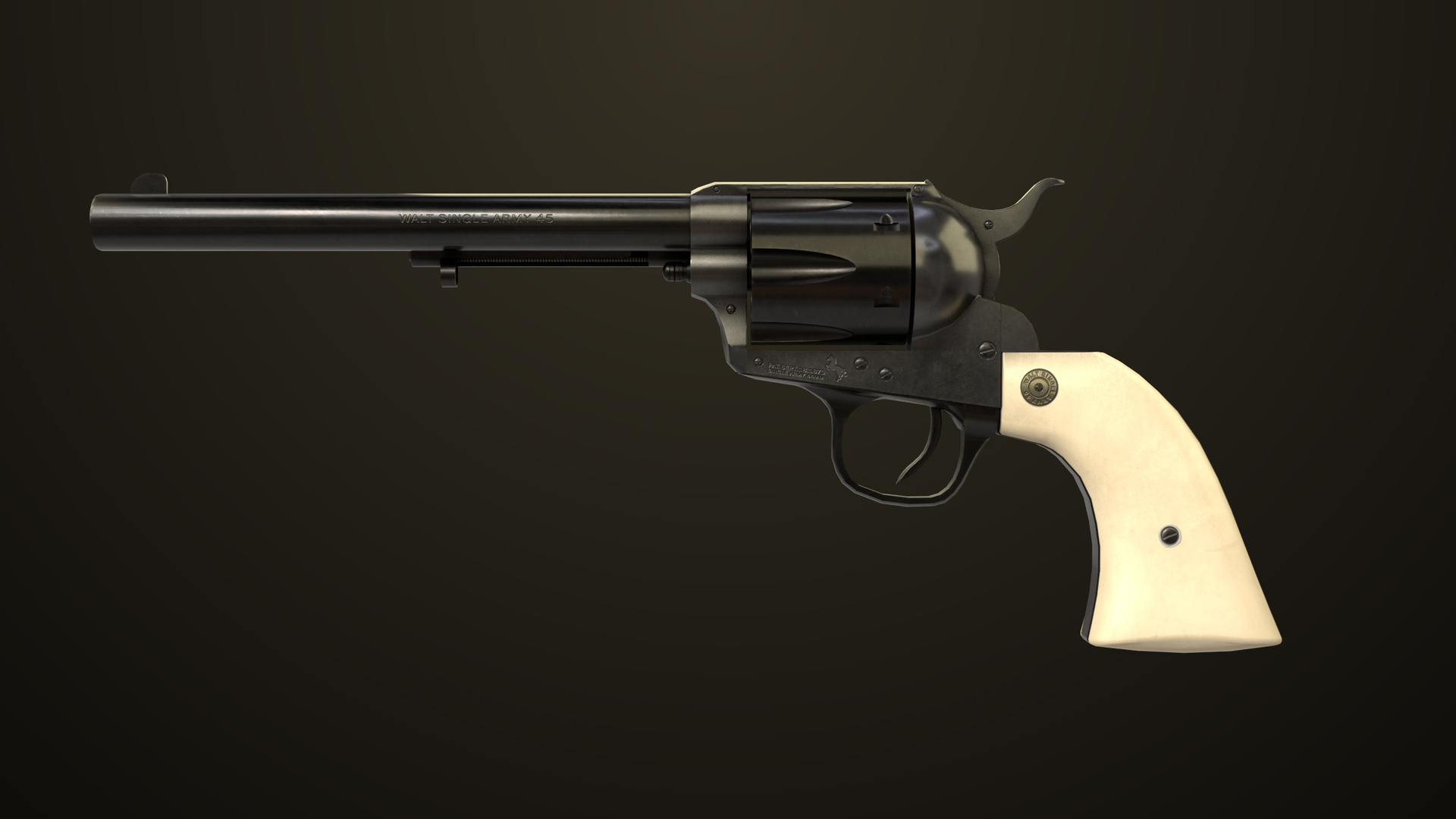 3D 7 Black Revolvers Collection All PBR Unity UE Textures Included - TurboSquid 2272016