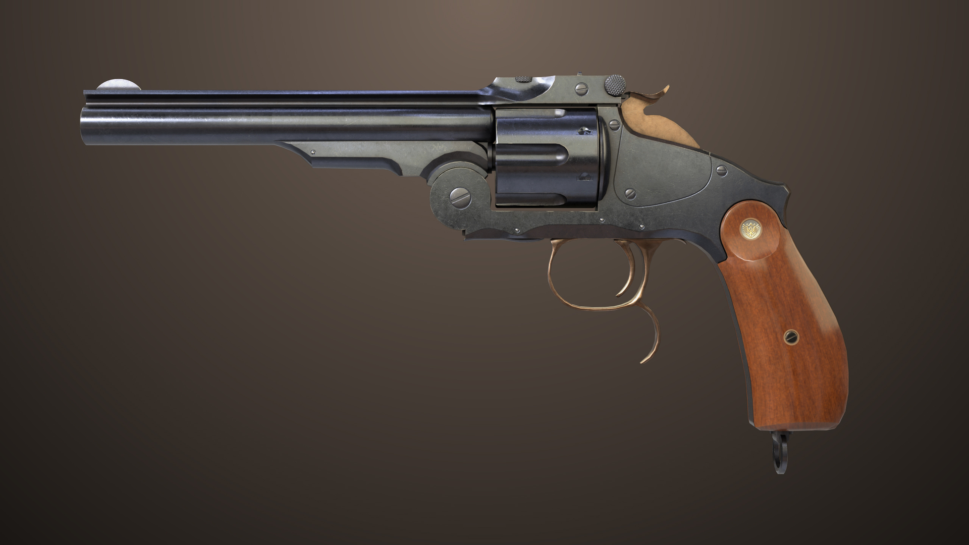 3D 7 Black Revolvers Collection All PBR Unity UE Textures Included ...