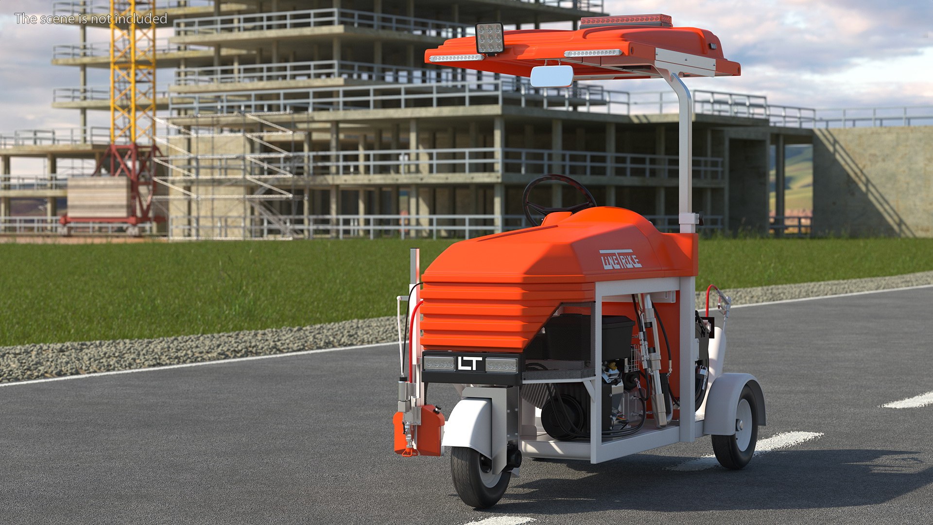 Linetrike Road Line Marking 3D - TurboSquid 1694056