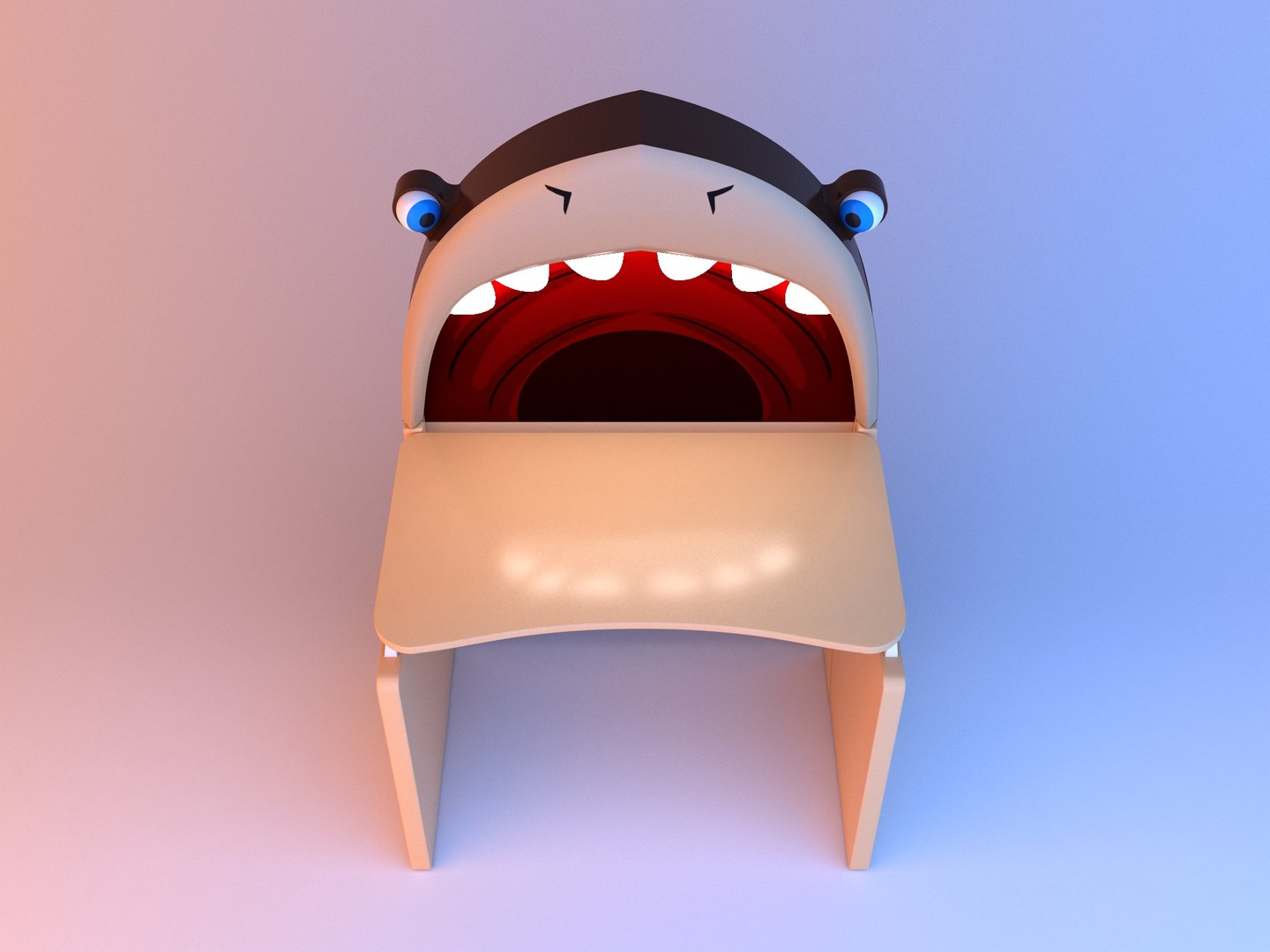 3D Kids Shark Table - TurboSquid 1902358
