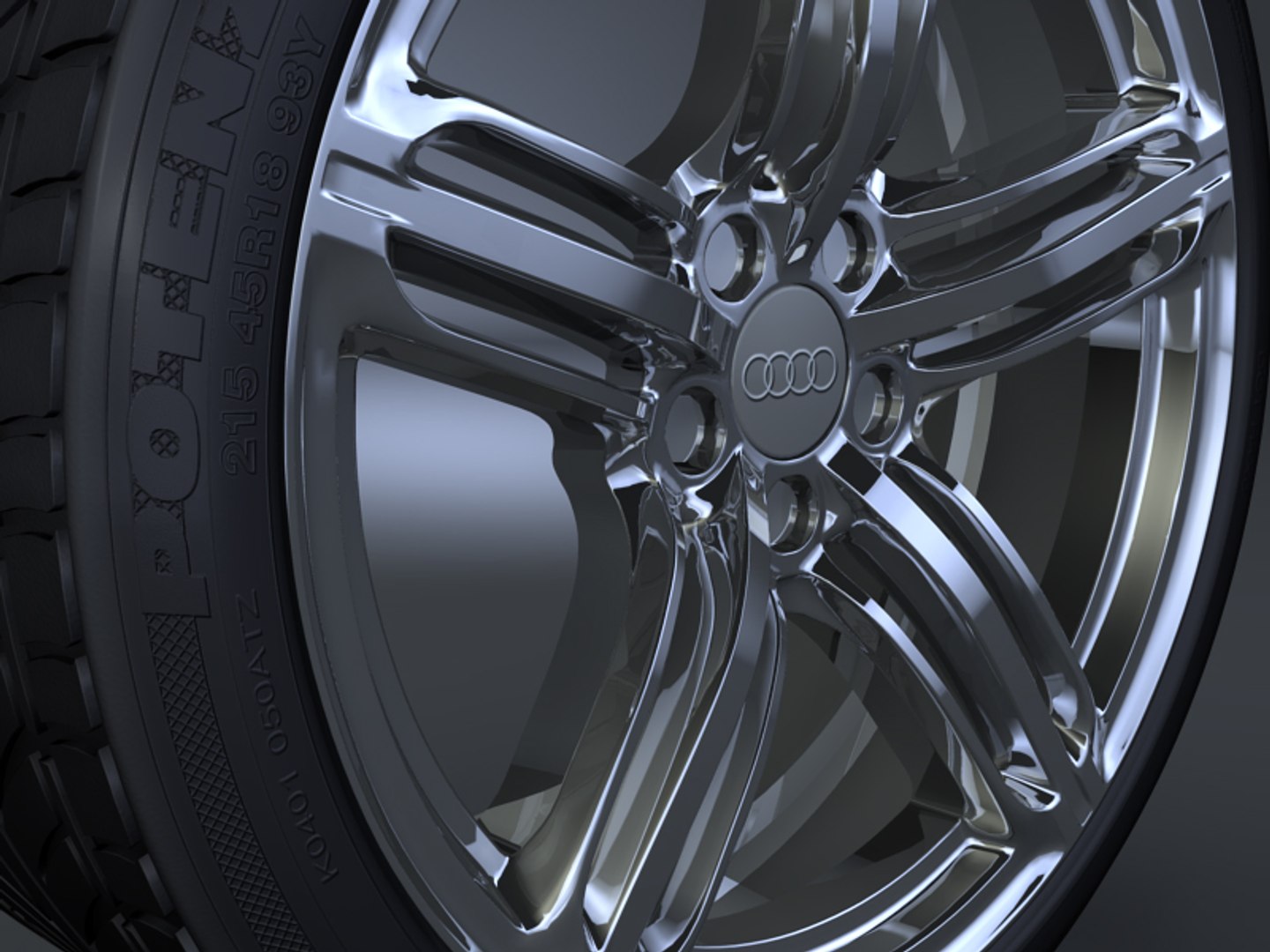 3d Audi Rs6 Alloy Wheel
