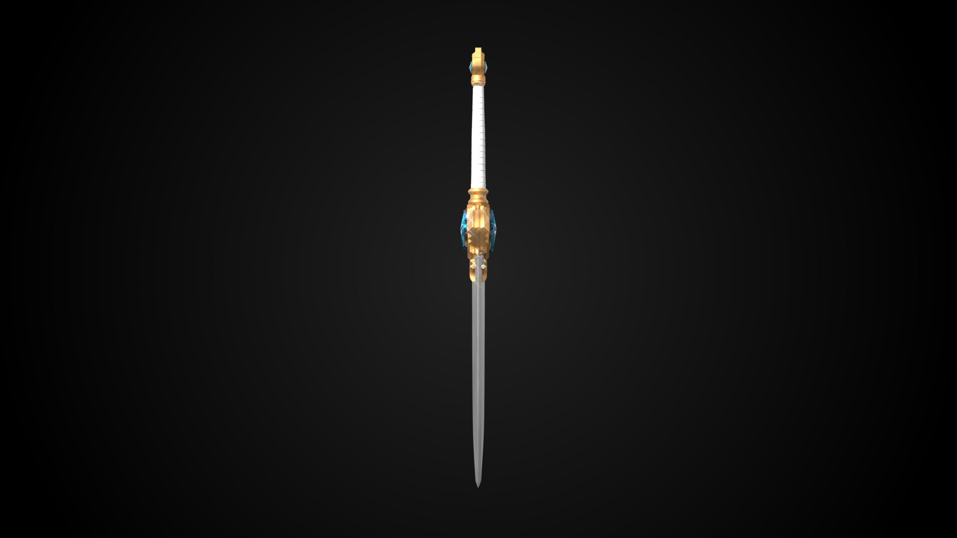 Stylized Knight Sword - Paladin Sword - Initiates Blade 3D Model ...
