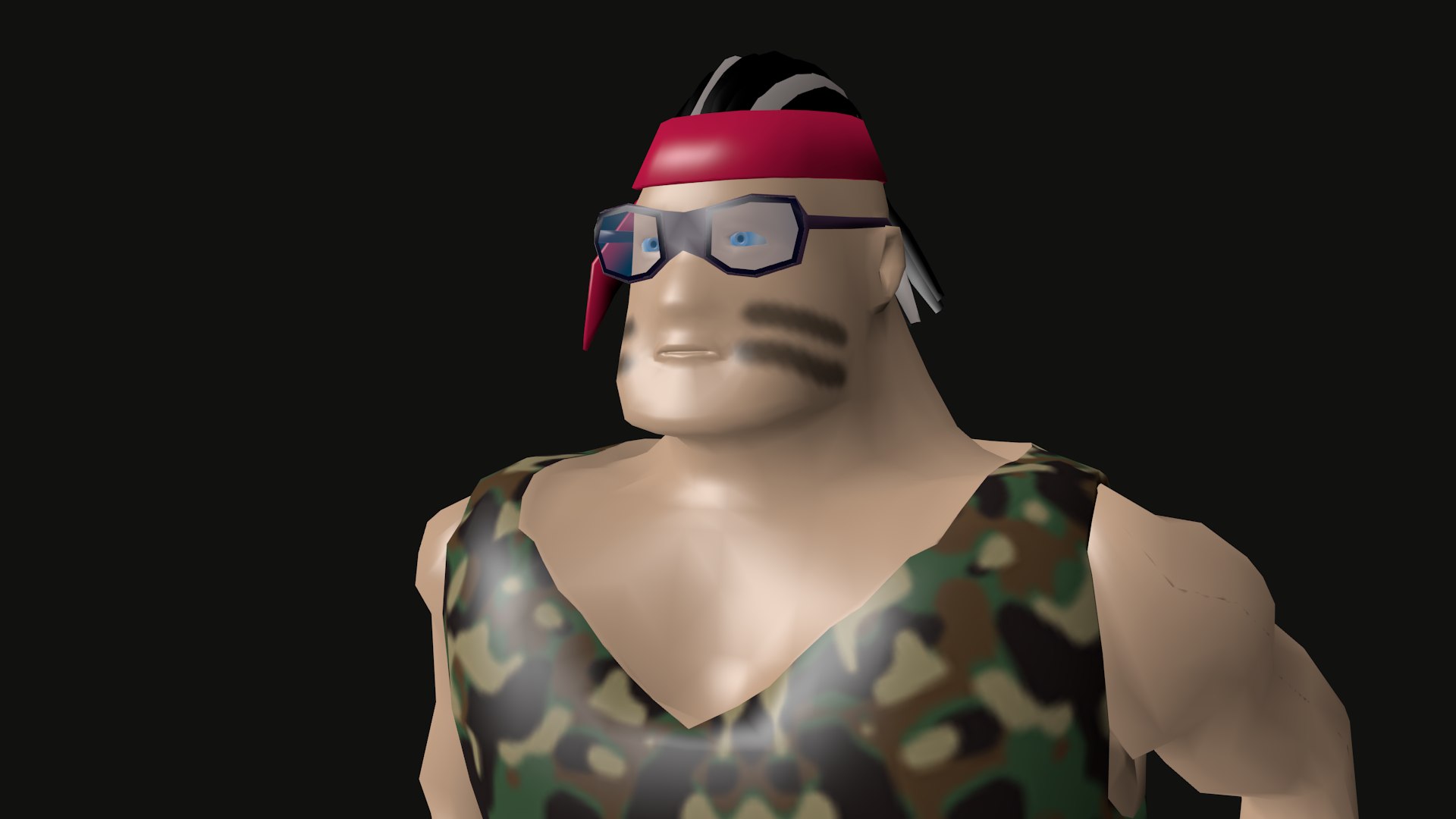 Commando Character 3ds