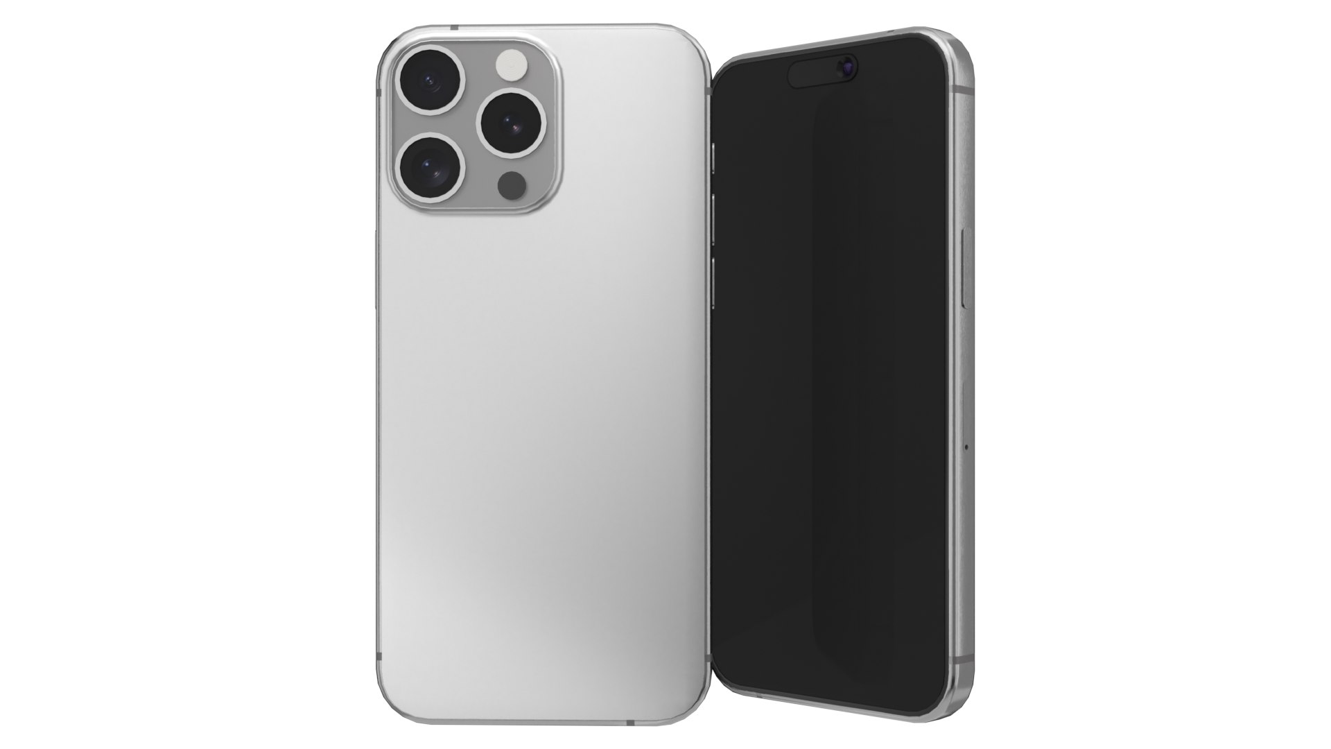 Low Poly White Smartphone model - TurboSquid 2143426