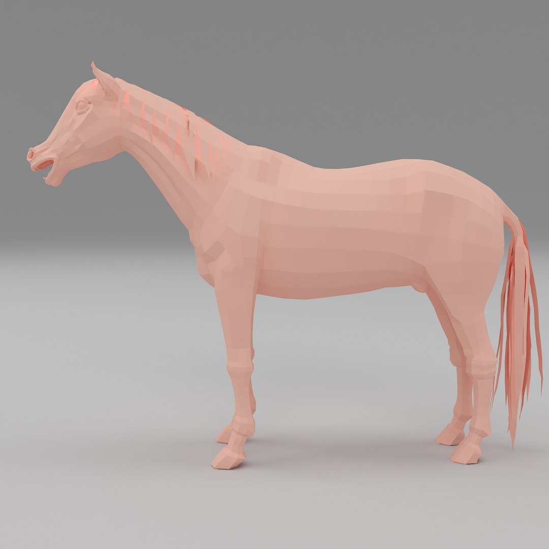 Horse Base Mesh 3D - TurboSquid 1688232