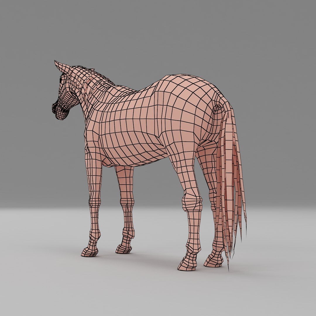 Horse Base Mesh 3D - TurboSquid 1688232