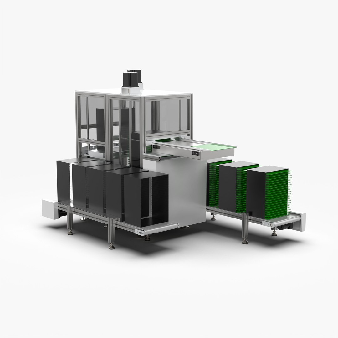 Automatic Feeding and Separating Board Machine 3D - TurboSquid 2061254