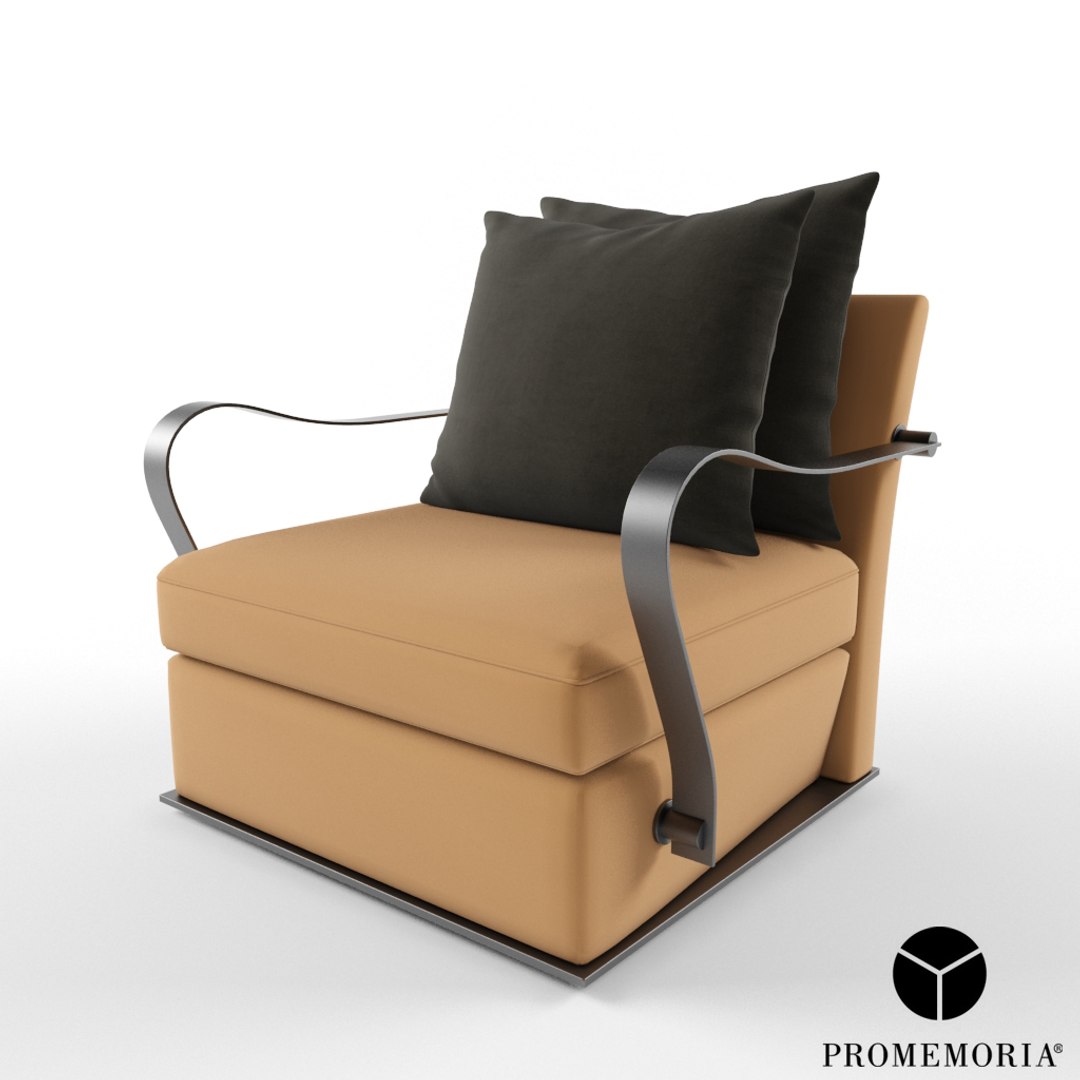 3d model promemoria augusto armchair