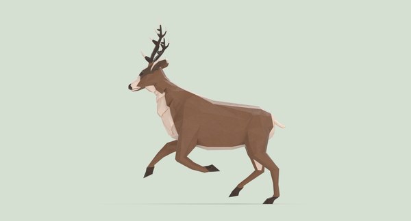 Stag---running 3D model - TurboSquid 1193005