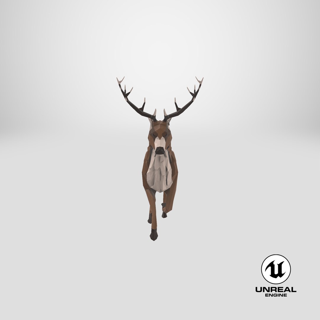 Stag---running 3D model - TurboSquid 1193005