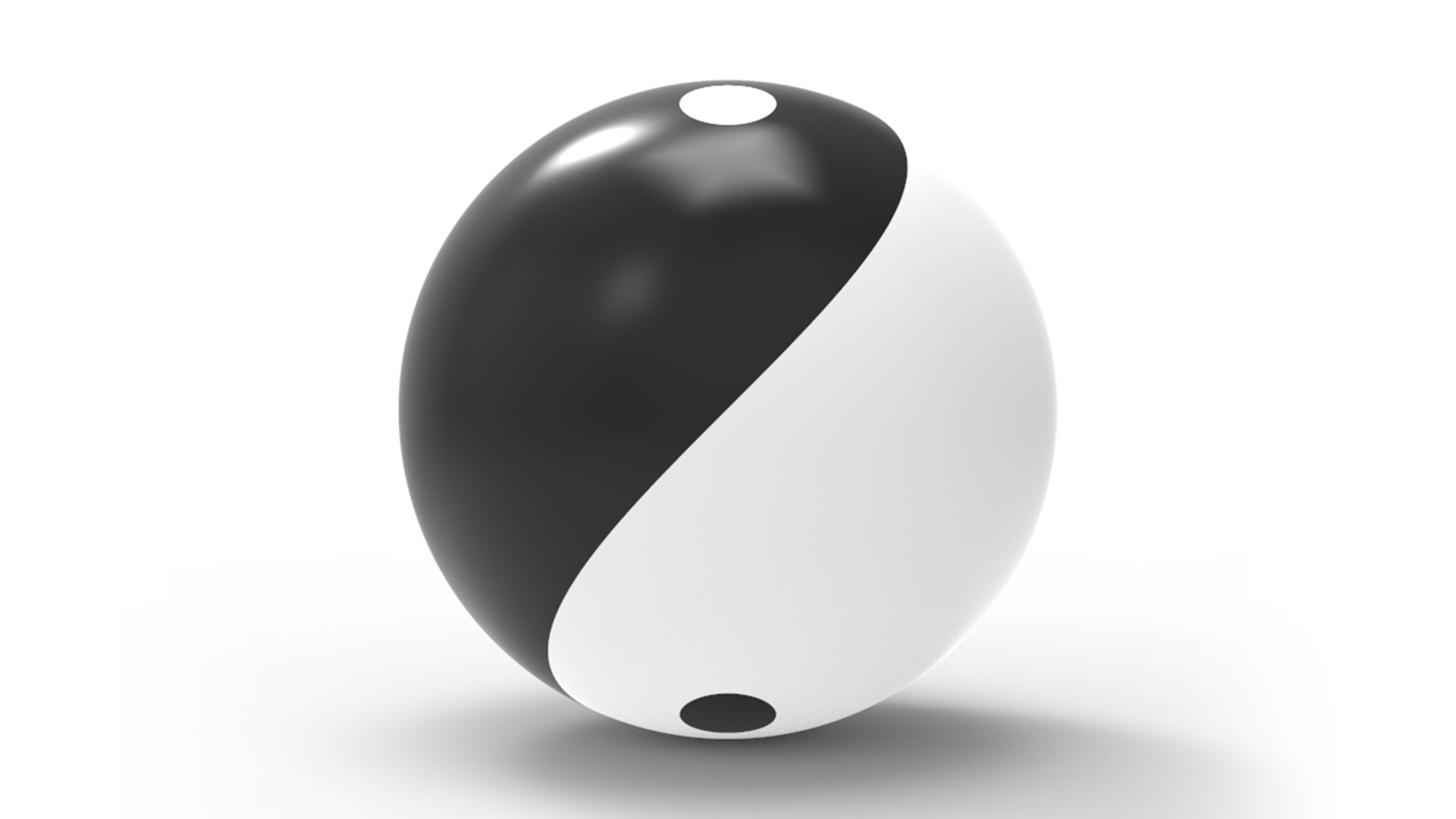 3D Yin Yang Ball - TurboSquid 1863634