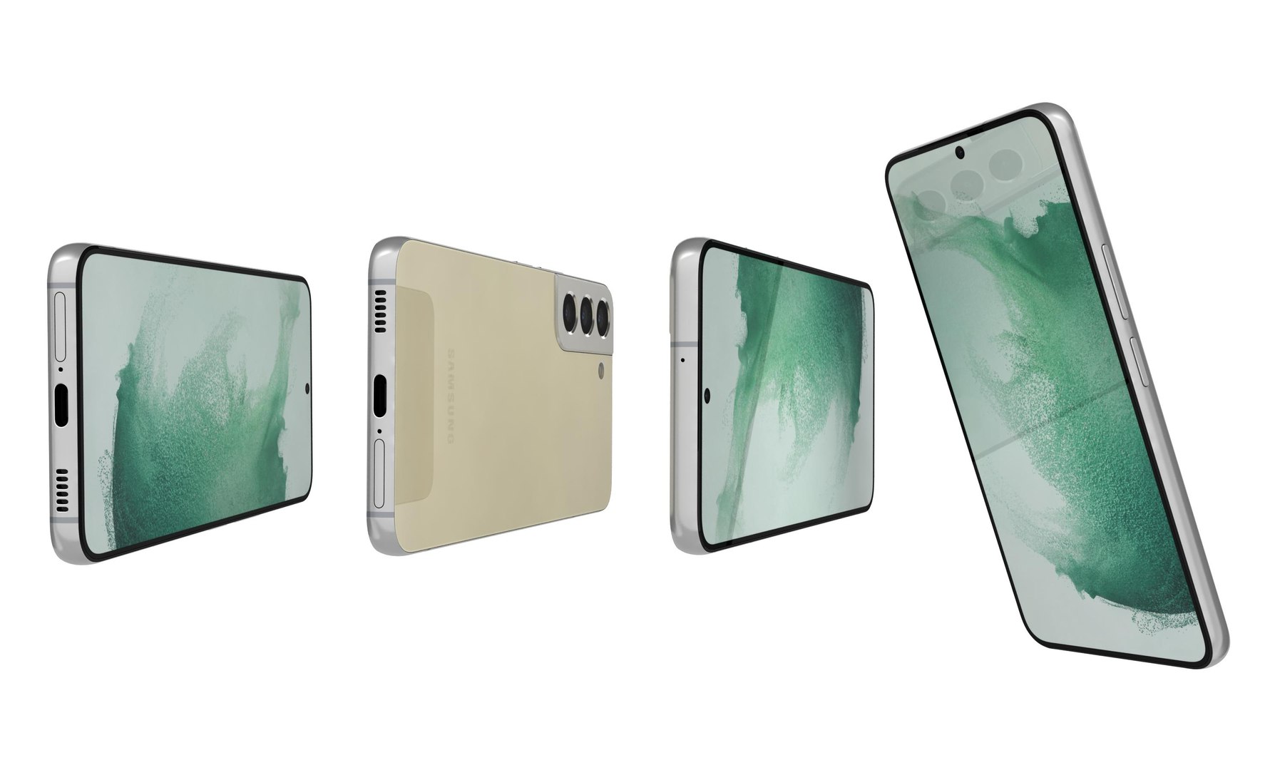 3D Samsung Galaxy S22 Cream - TurboSquid 1870414