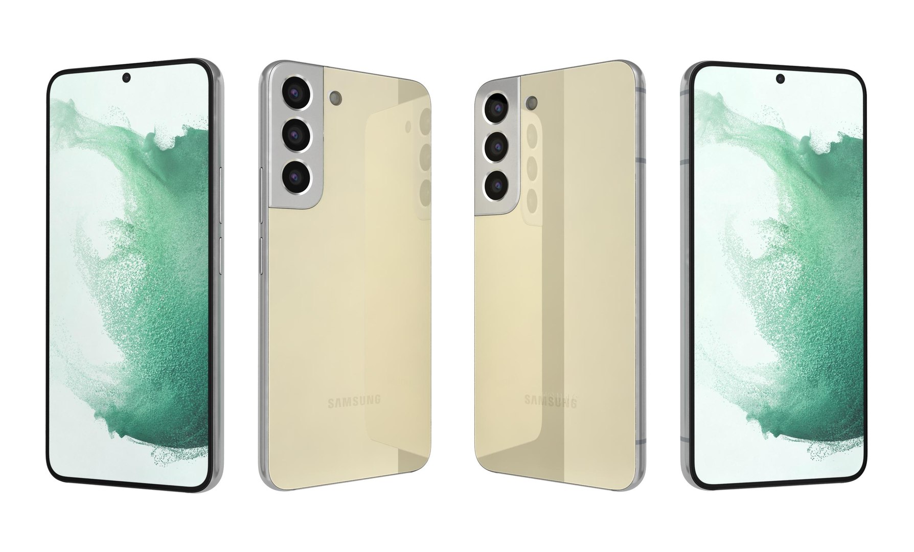 3D Samsung Galaxy S22 Cream - TurboSquid 1870414