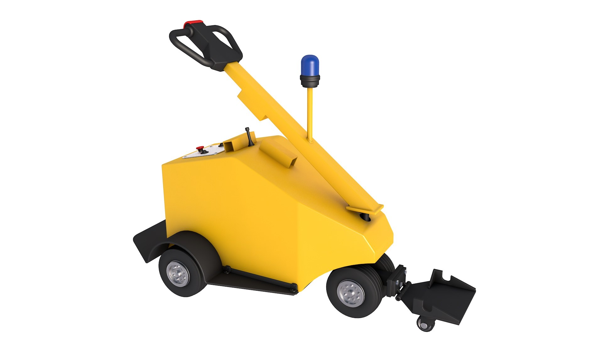 Airport Trolley Powered Tug Pusher Handle 3D Model - TurboSquid 2248273