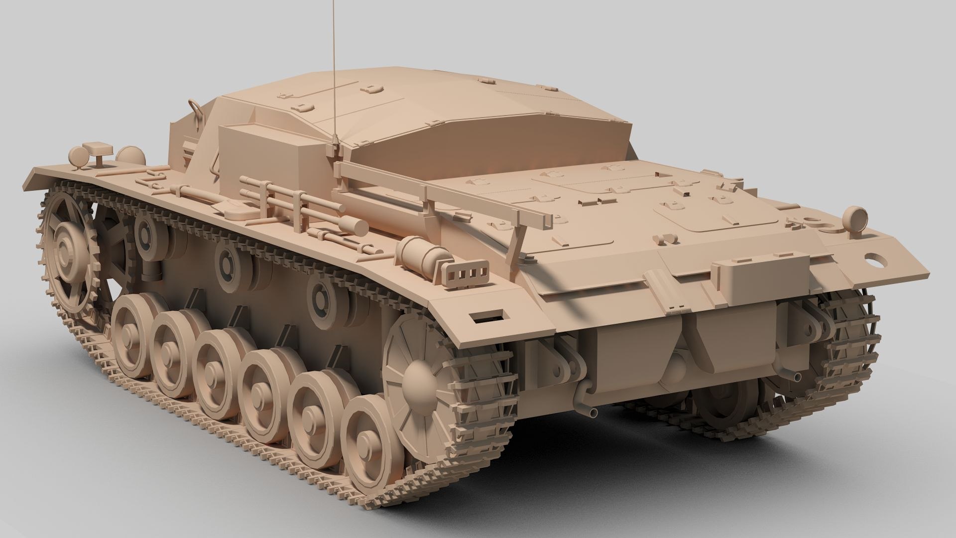 3D STUG 3 AUSF B - TurboSquid 2396736