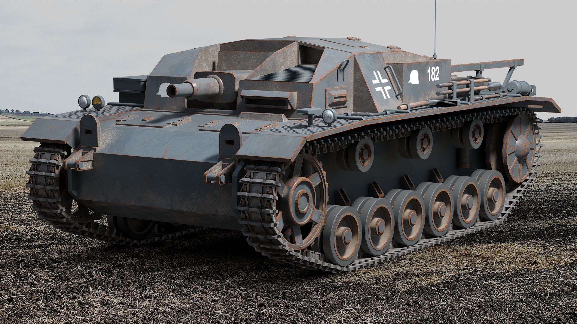 3D STUG 3 AUSF B - TurboSquid 2396736