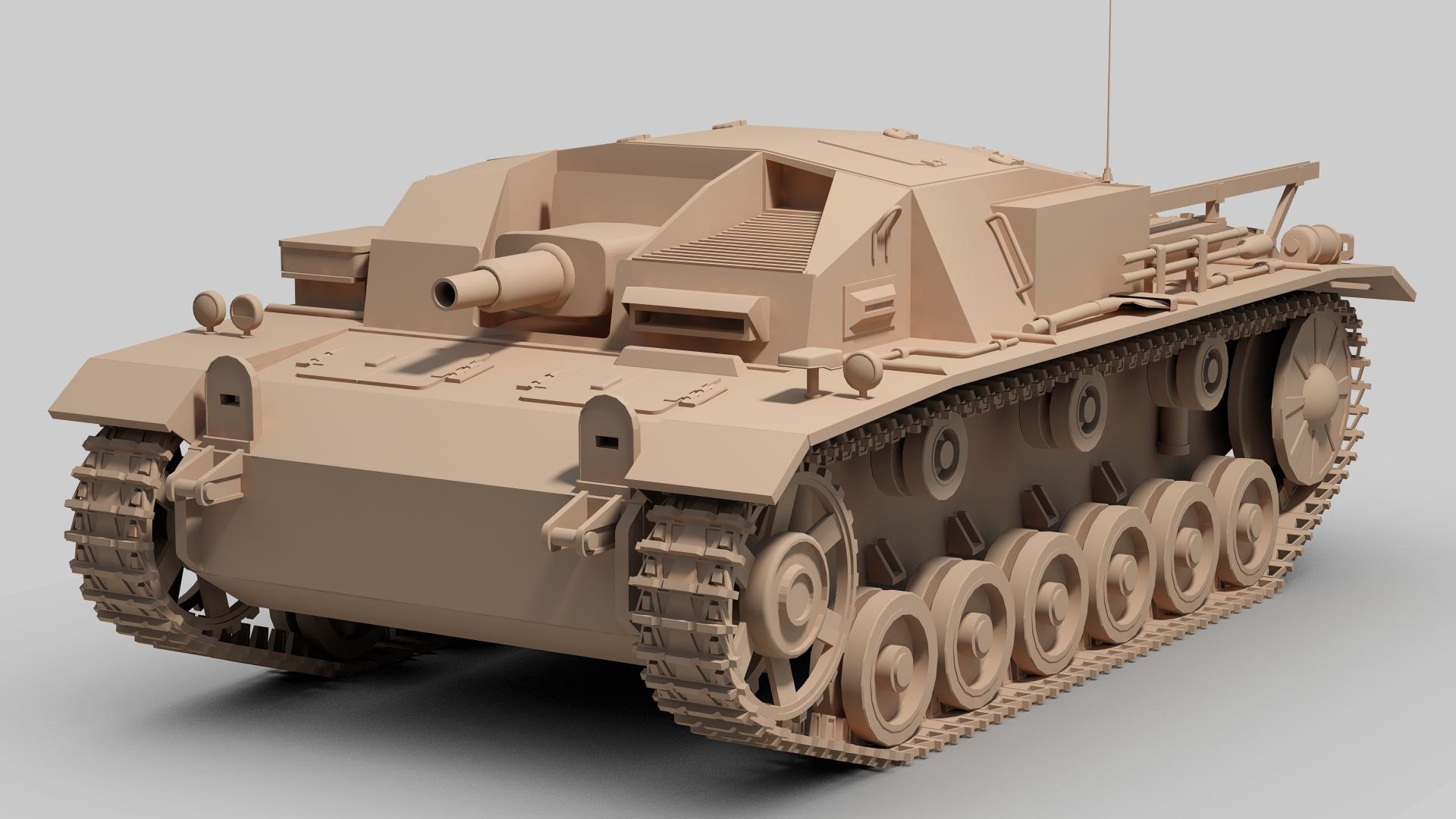 3D STUG 3 AUSF B - TurboSquid 2396736