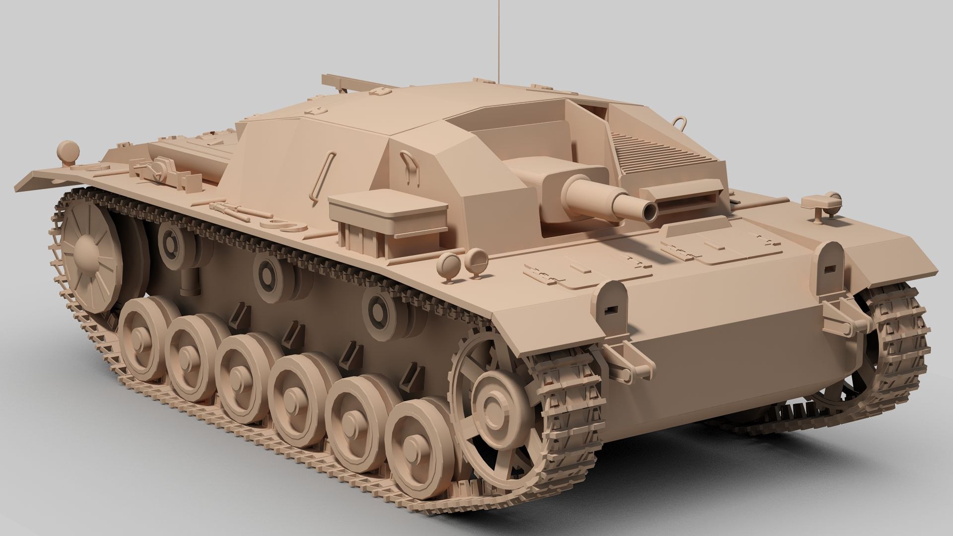 3D STUG 3 AUSF B - TurboSquid 2396736
