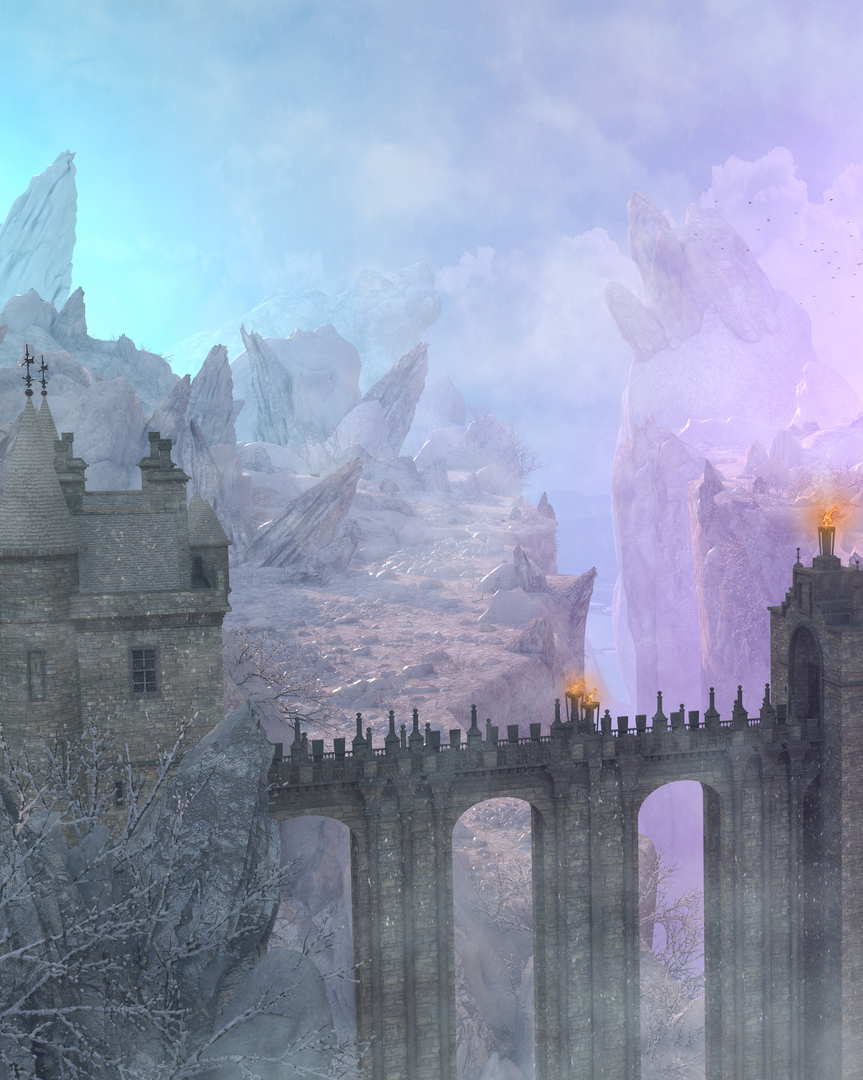 3D Fantasy Winter Iceberg Castle - TurboSquid 1901095