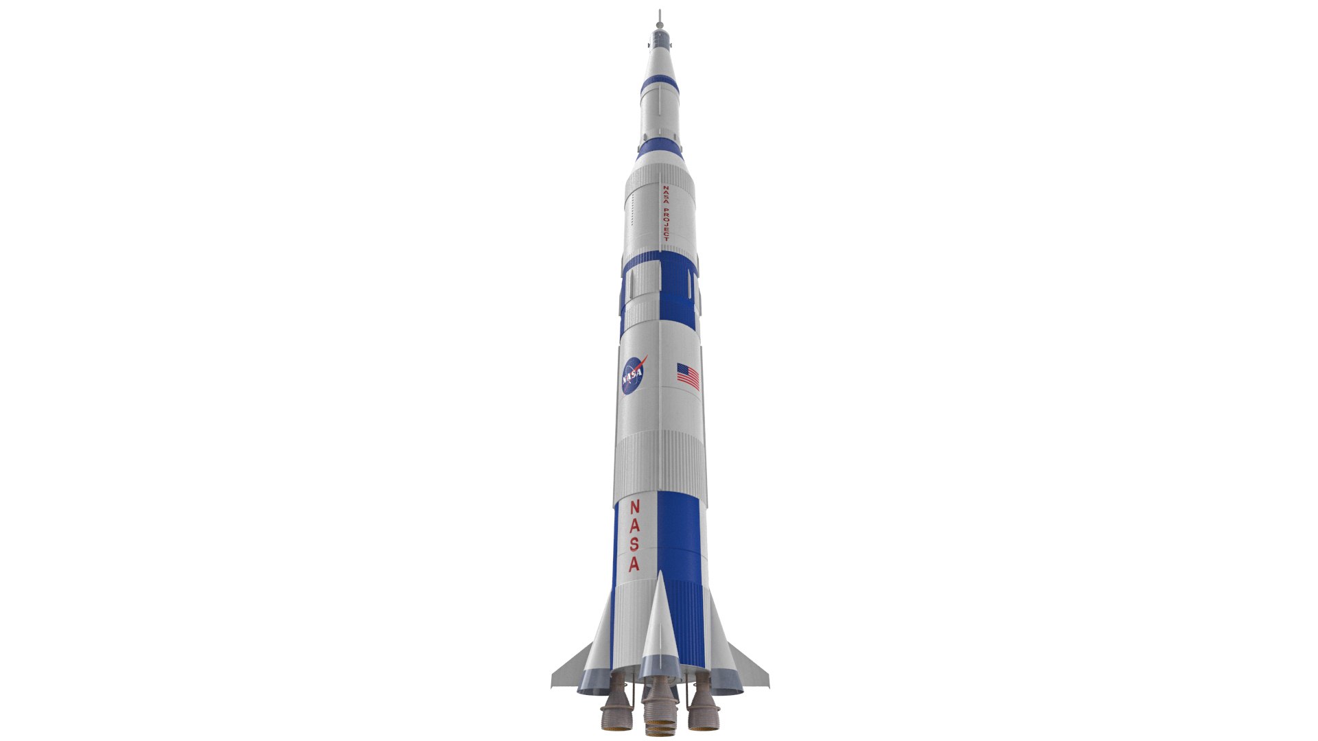 3D Nasa Saturn V Rocket Model - TurboSquid 1464815