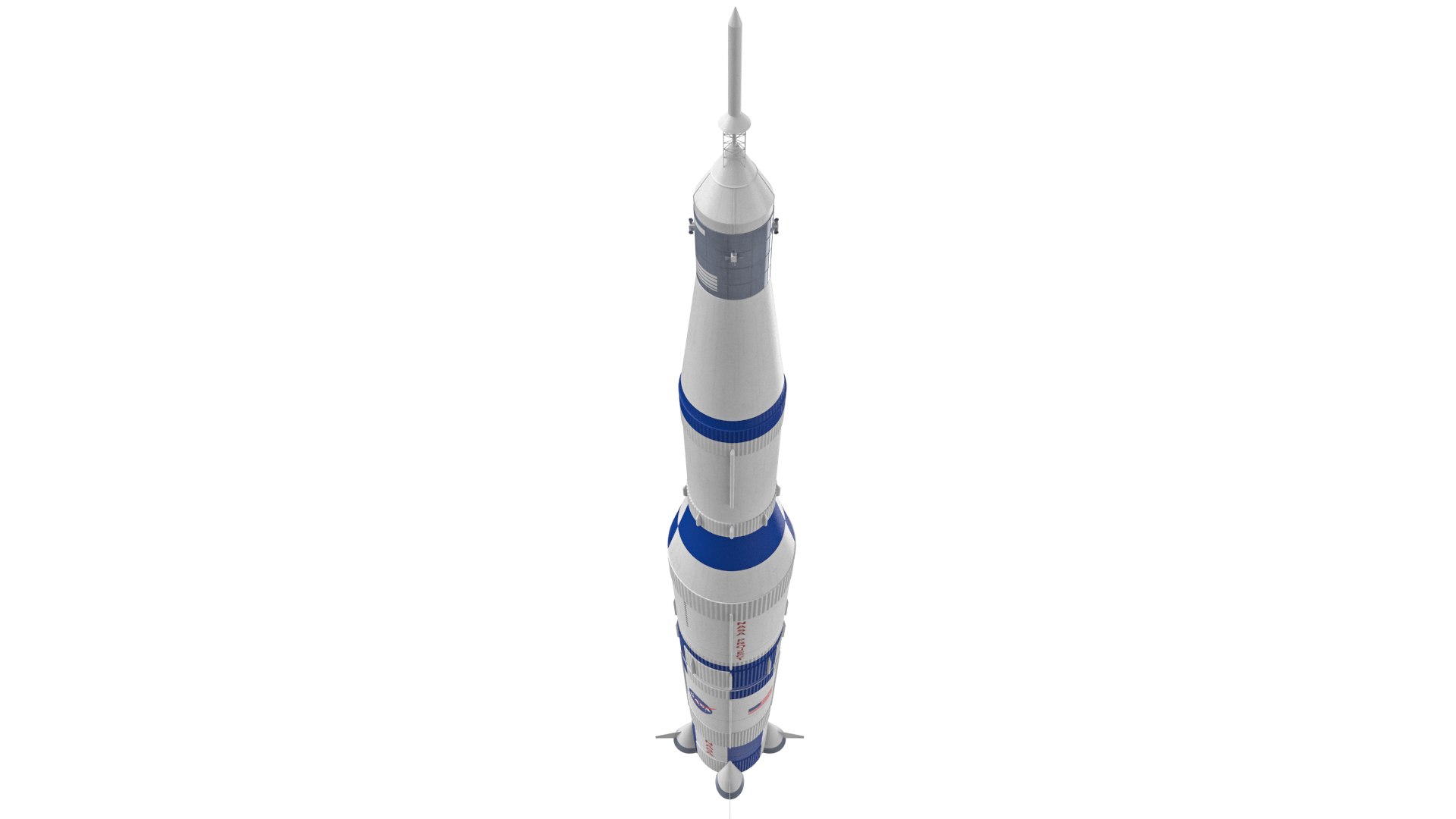 3D Nasa Saturn V Rocket Model - TurboSquid 1464815