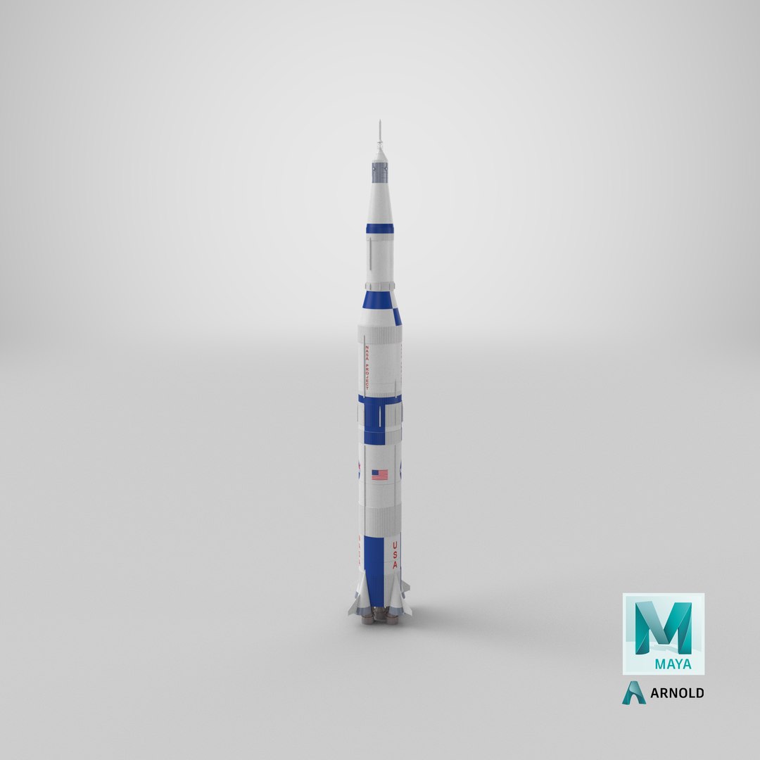 3D Nasa Saturn V Rocket Model - TurboSquid 1464815