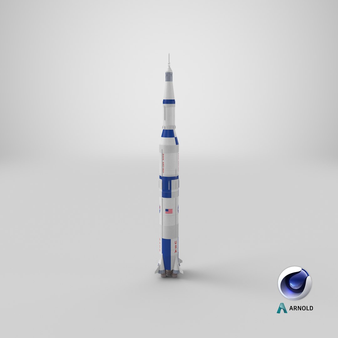 3D Nasa Saturn V Rocket Model - TurboSquid 1464815