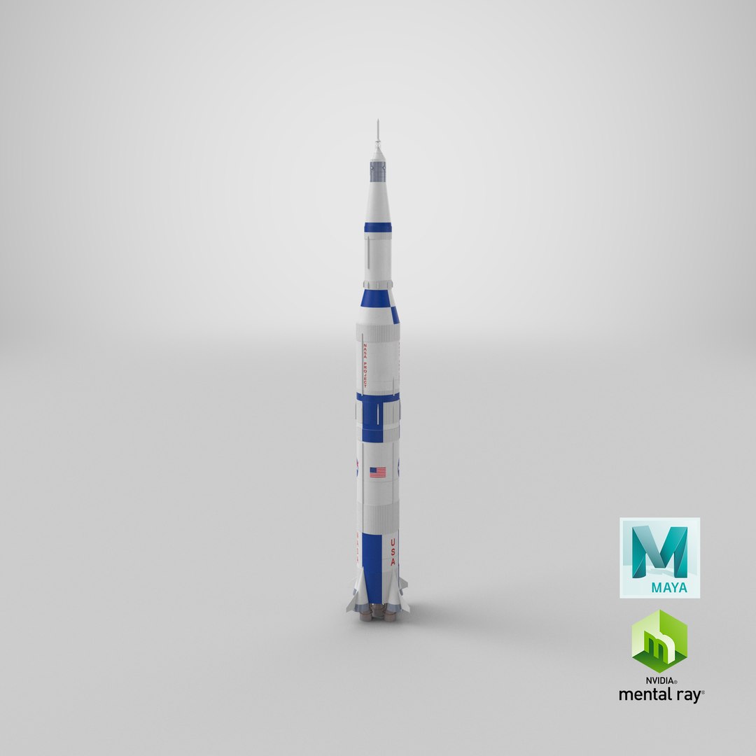 3D Nasa Saturn V Rocket Model - TurboSquid 1464815