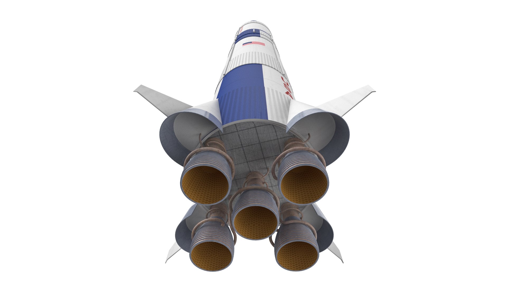 3D Nasa Saturn V Rocket Model - TurboSquid 1464815