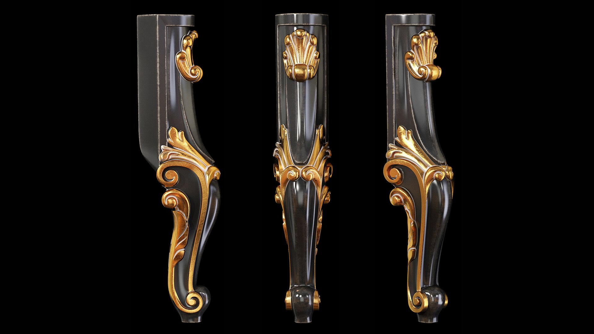 3D Classic Leg 012 Model - TurboSquid 1740546