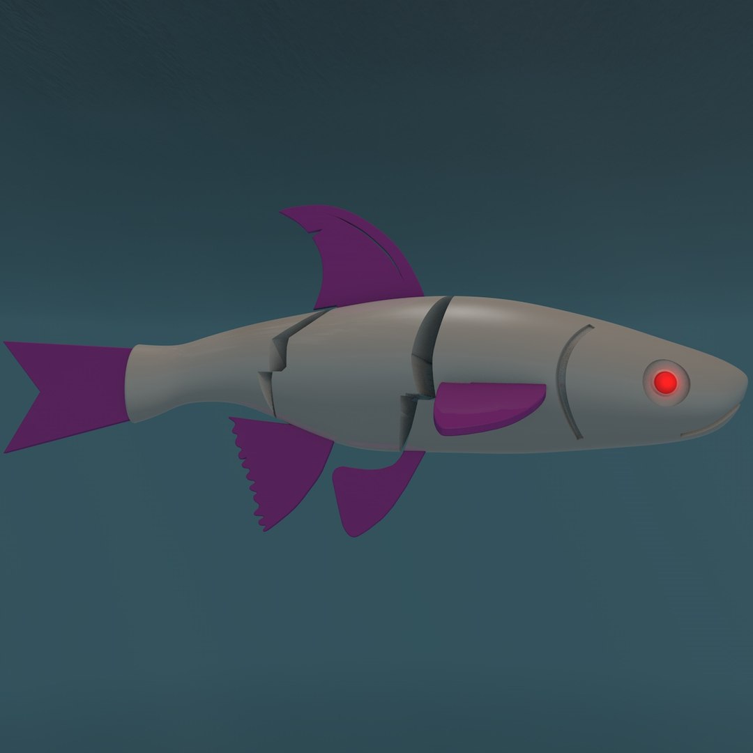 3D Model Mechanical Fish - TurboSquid 1273897