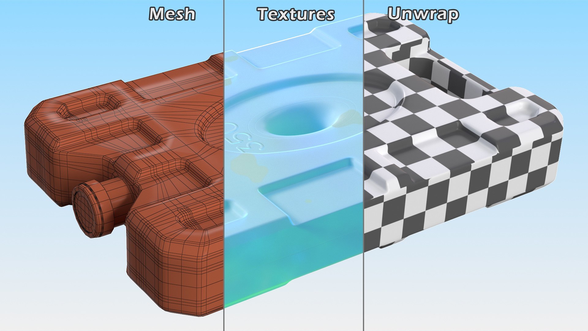 Hard Sided Rectangular Ice Pack 3D model - TurboSquid 1822179