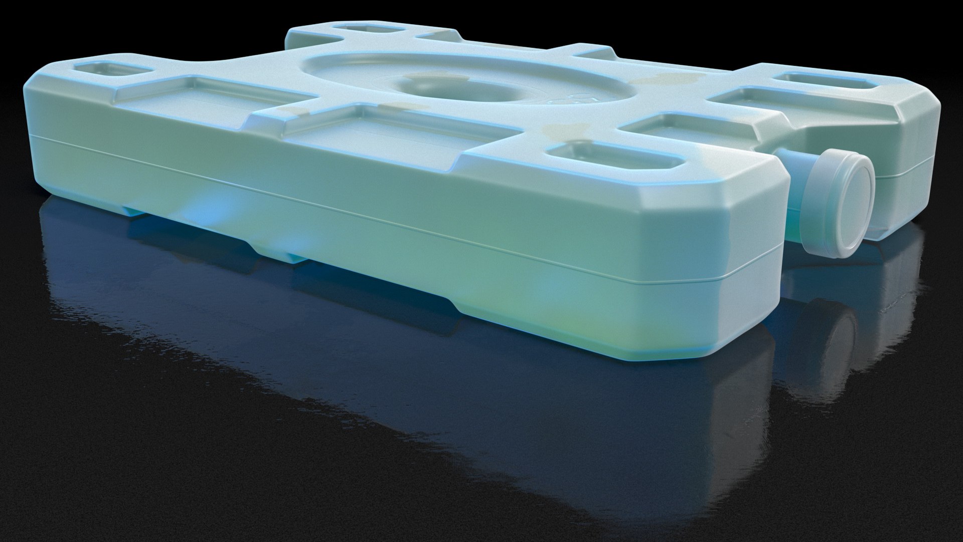 Hard Sided Rectangular Ice Pack 3D model - TurboSquid 1822179
