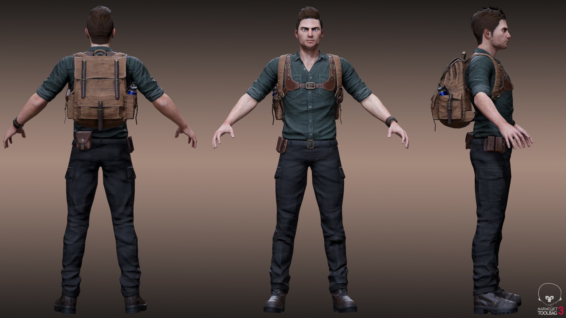 Male Survivor Model - TurboSquid 1226598
