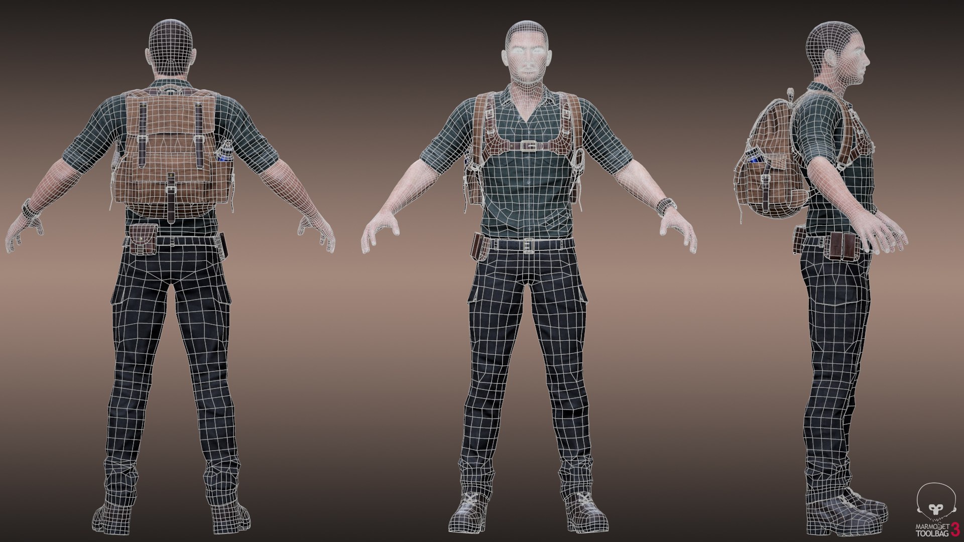 Male Survivor Model - TurboSquid 1226598