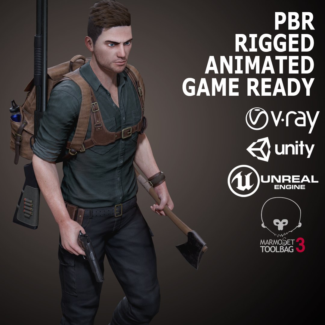 Male Survivor Model - TurboSquid 1226598