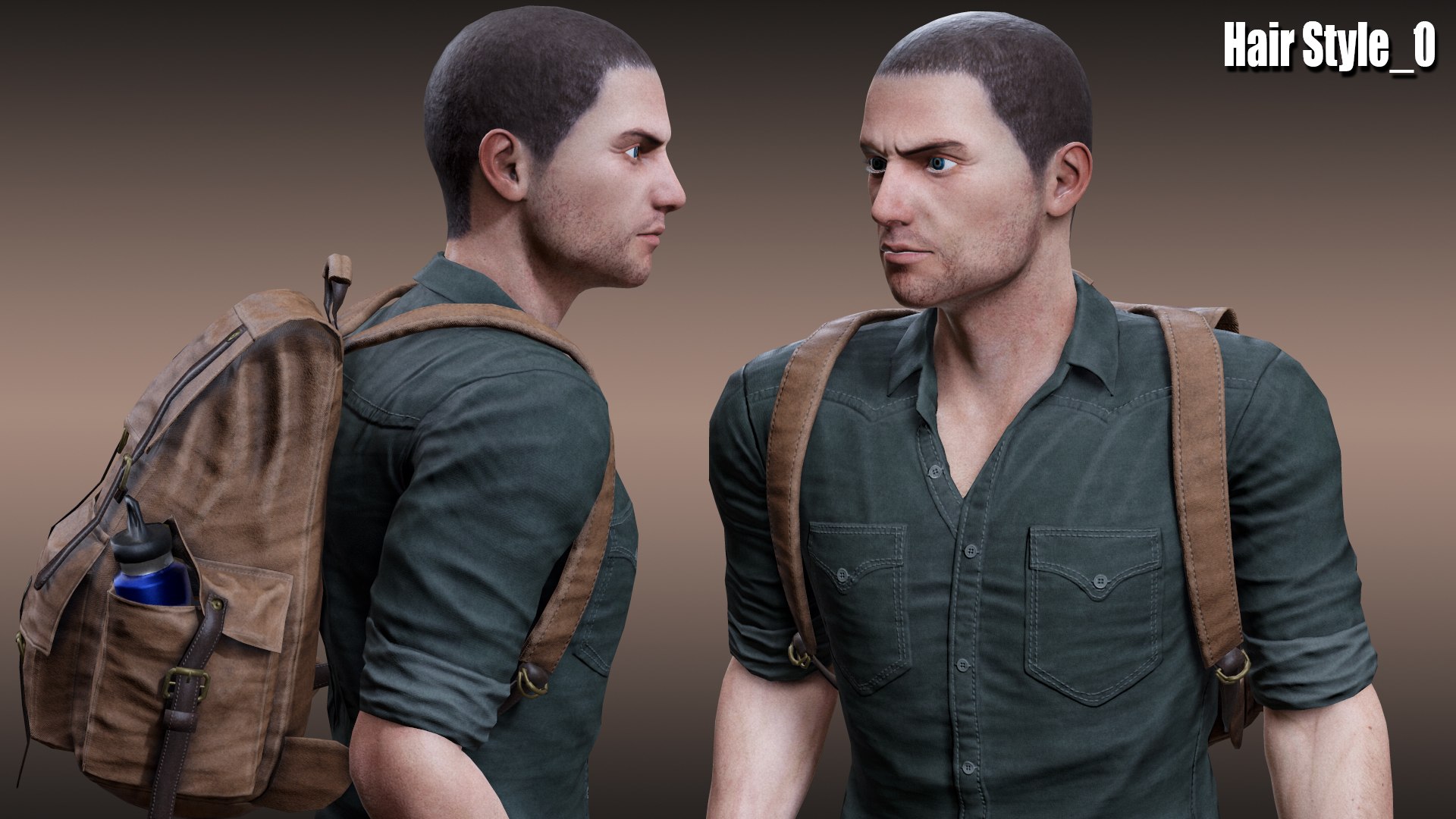 Male Survivor Model - TurboSquid 1226598