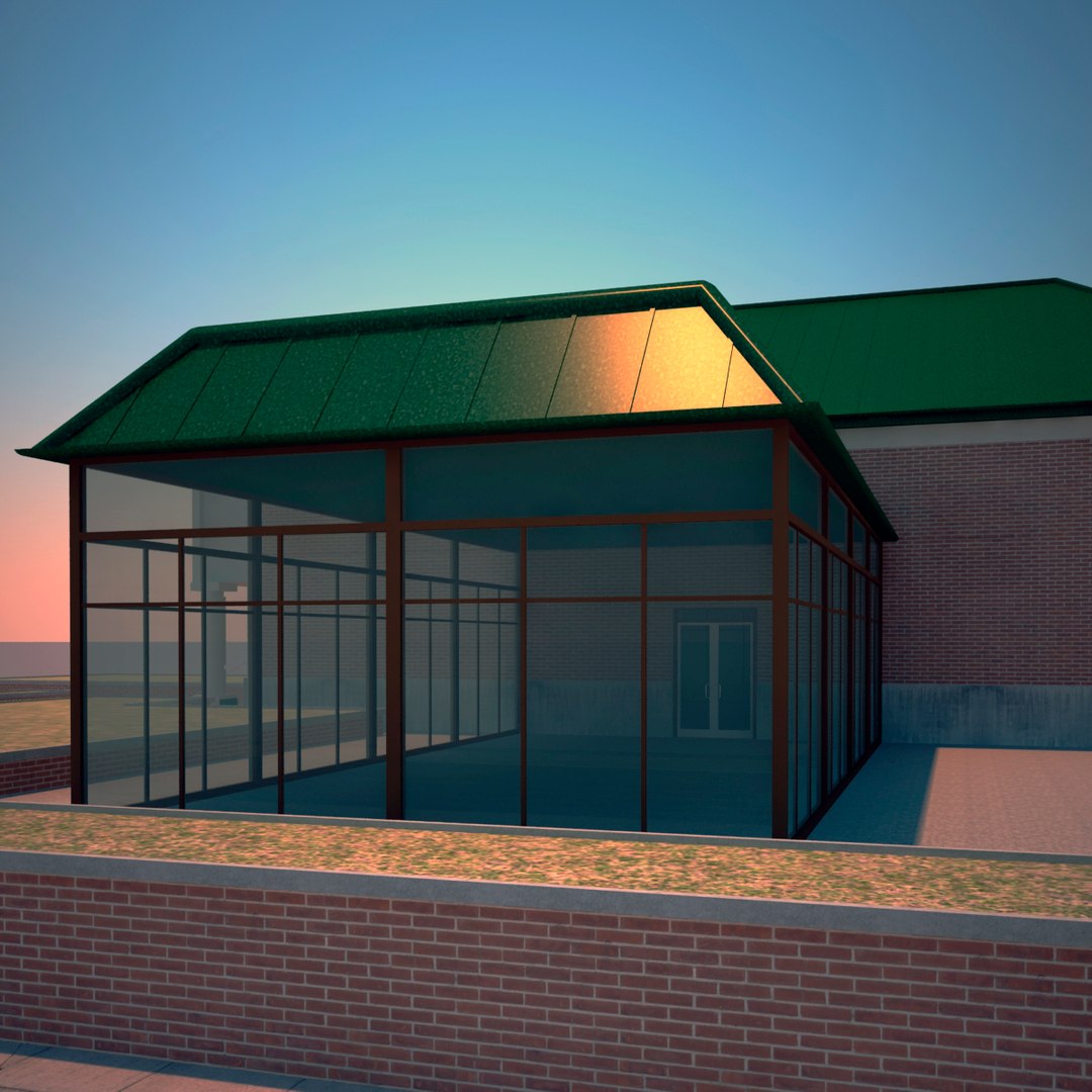 Realistic Police Dept Station 3d Model
