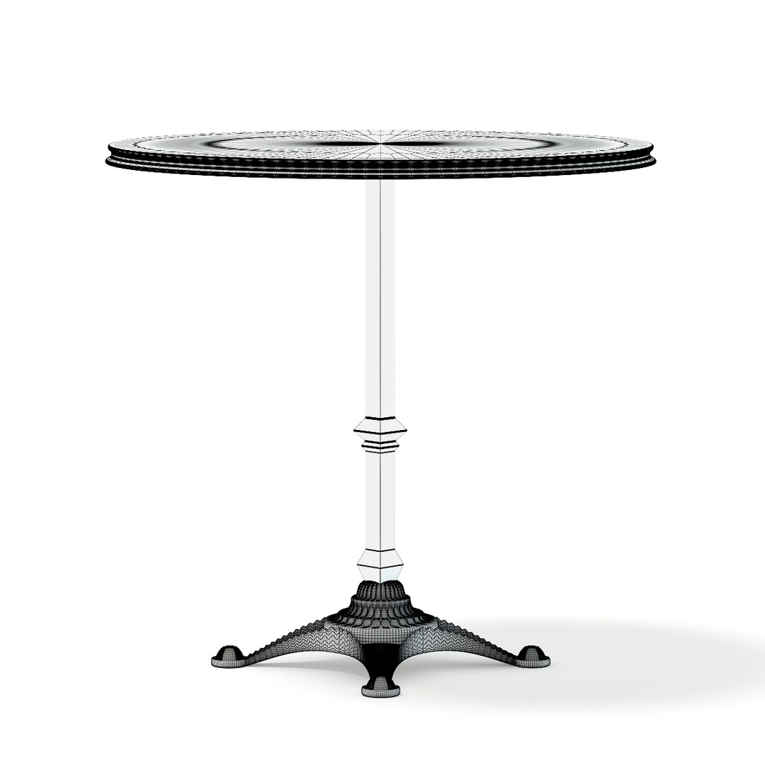 3D model table classical metal - TurboSquid 1274278