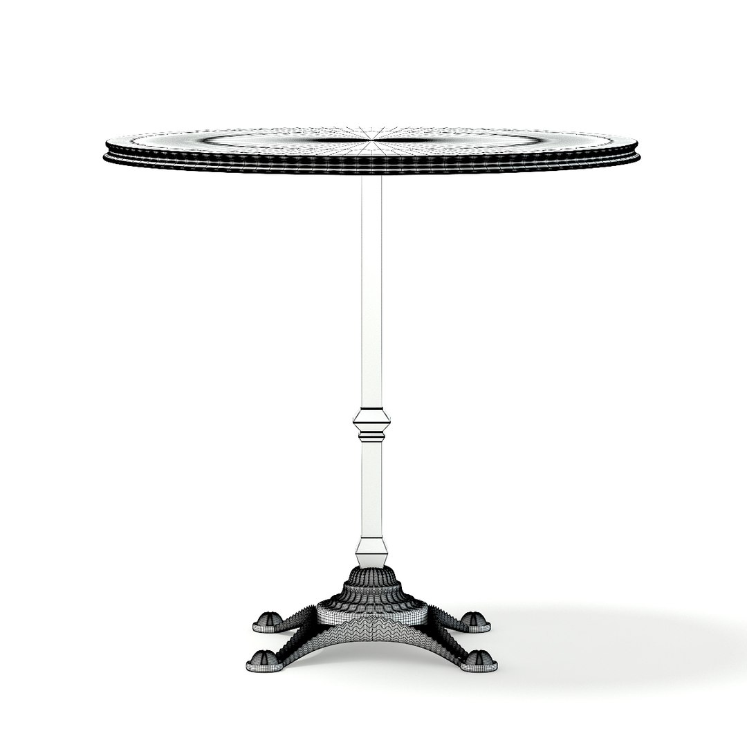 3D model table classical metal - TurboSquid 1274278