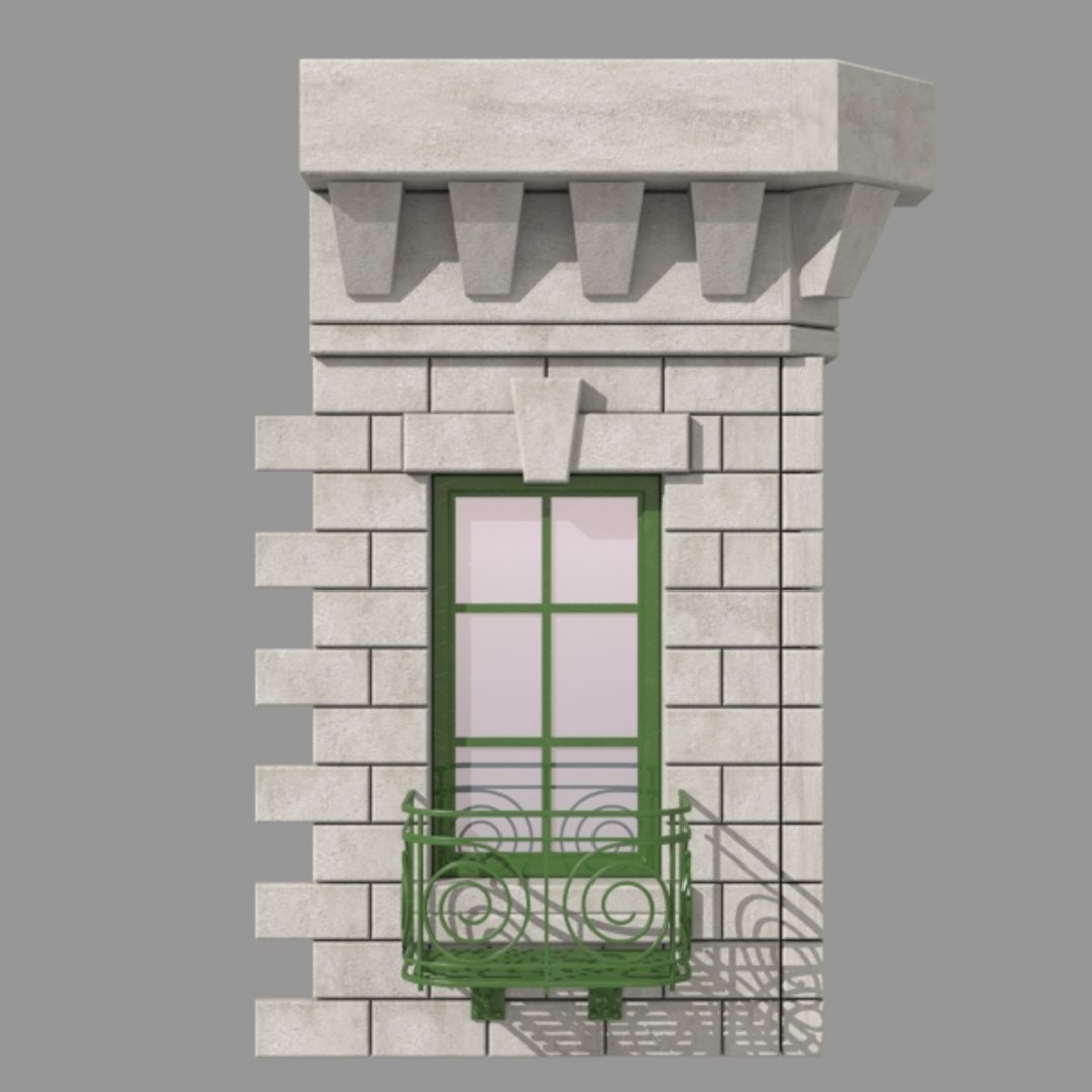 3d Model Building Construction Kit Facade