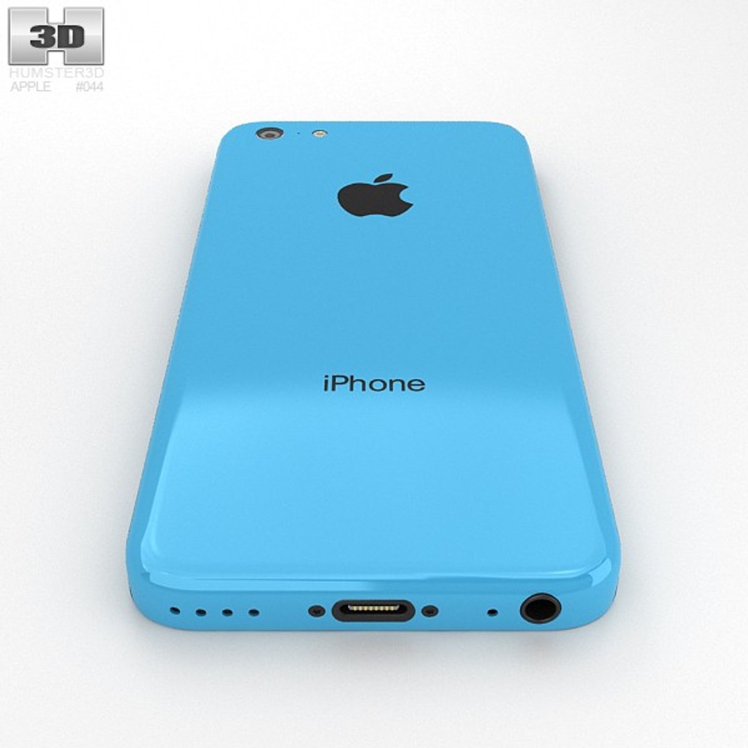 apple 5c iphone 3d model