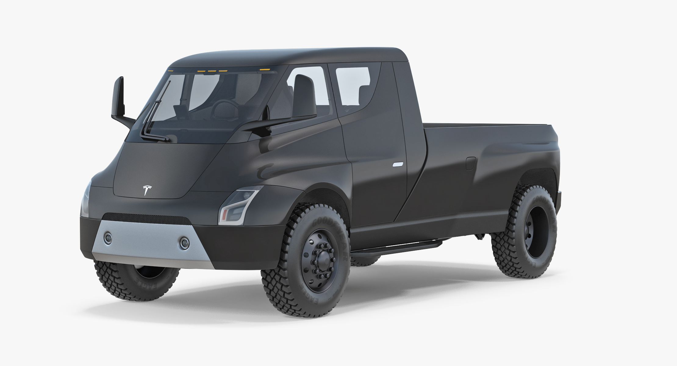 3D tesla pickup electric concept - TurboSquid 1330655