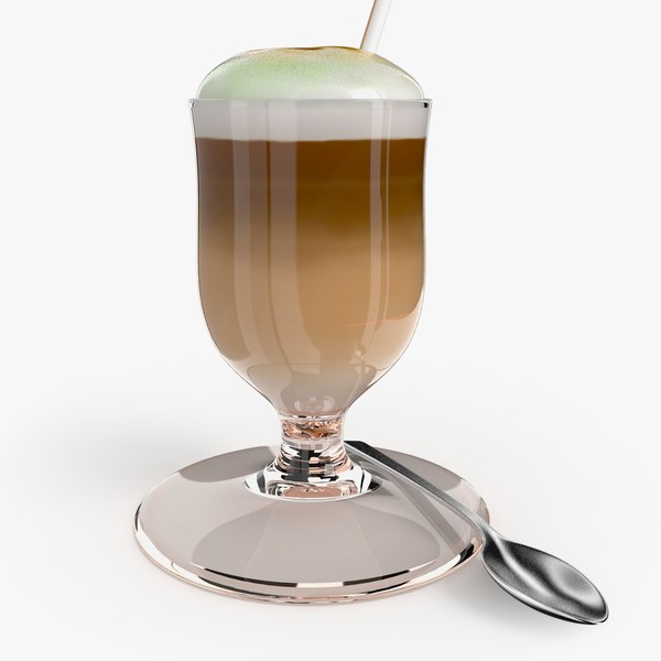 cup latte 3d model